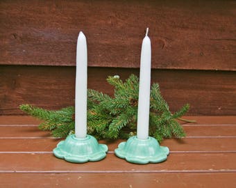 Pottery candlesticks | Etsy
