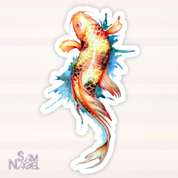 Koi Fish 1 vinyl sticker