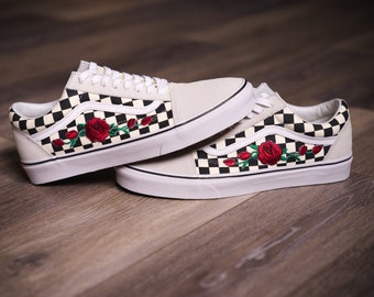 Checkered vans | Etsy