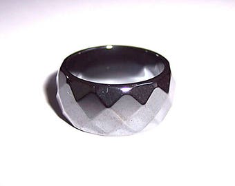 Hematite ring | Etsy