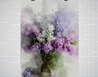 Lilac wall art | Etsy