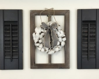 Shutter wall decor | Etsy