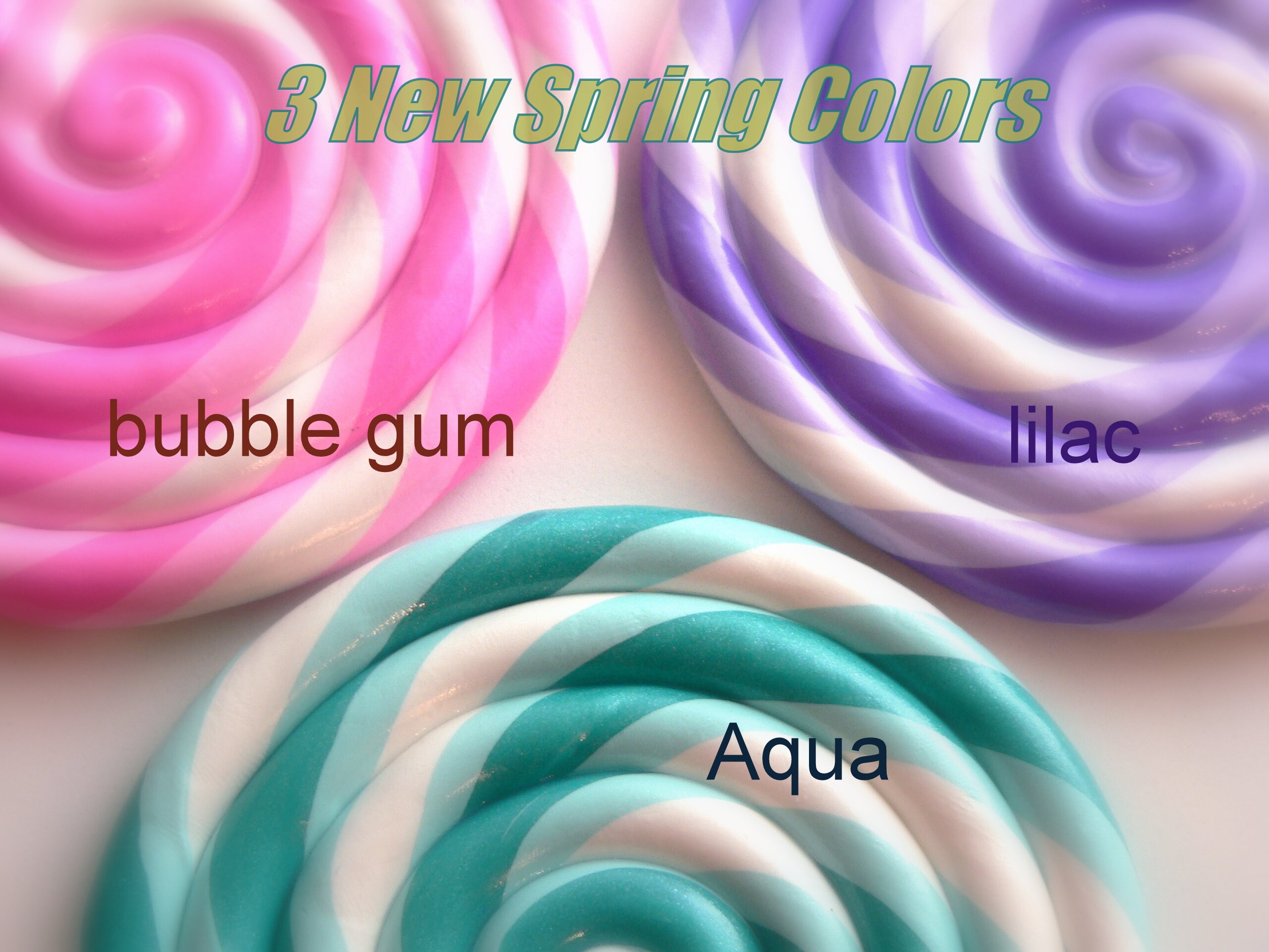 Fake Lollipop LARGE Big Carnival Candy Shoppe Clay Swirl Fake