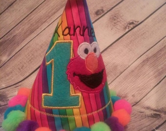 Elmo birthday hat | Etsy