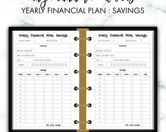 Savings printable | Etsy