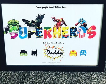 Superhero frame | Etsy