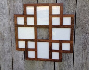 Rustic barn wood collage picture frames 9 opening frames for
