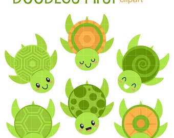 Sea turtle clipart | Etsy