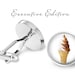 Chocolate Vanilla Swirl Cone Cufflinks Ice Cream Cone