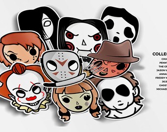 Horror stickers | Etsy