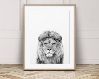Lion print | Etsy