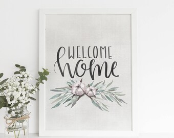 Welcome home print | Etsy