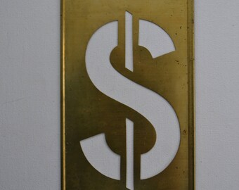 Dollar sign stencil | Etsy