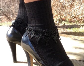Lace socks for heels | Etsy