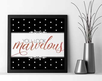 You look marvelous | Etsy
