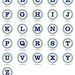 Double Circle Monogram Machine Embroidery Font Alphabet 4