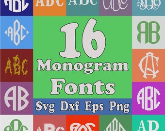 Svg monogram | Etsy