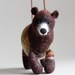 Felt Bear Grisha. Art Toy Puppet Grizzly bear kids gift