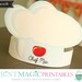 Pizza Party Hat Chef Hat Printable Party Hat Birthday