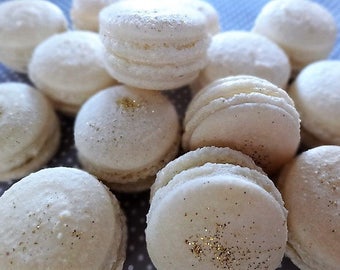 24 Gold Gourmet French macarons gold macaroonsmother's