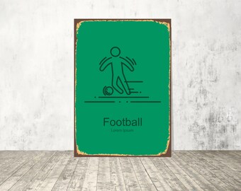 Metal sports signs | Etsy