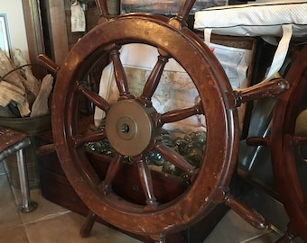 Wooden ship wheel | Etsy