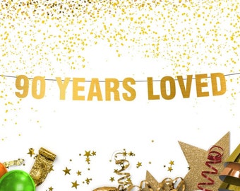 90th birthday banner | Etsy