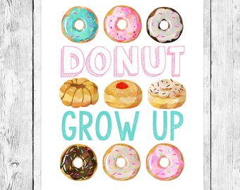 Donut grow up | Etsy