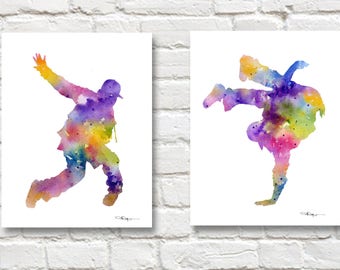 Watercolor dancer | Etsy