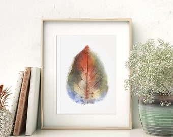 Abstract leaf art | Etsy