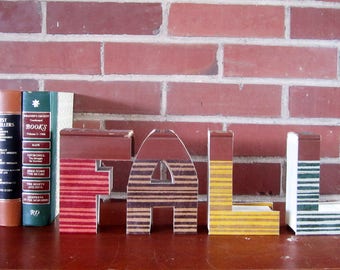 Book letters | Etsy