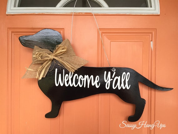 Dachshund Door Hanger Dog Door Hanger Dog Door Decoration