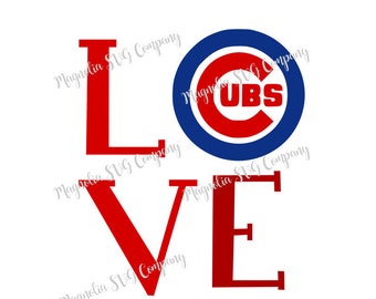 Chicago cubs svg | Etsy