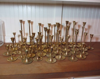 Brass candlesticks | Etsy