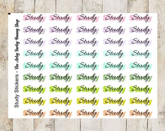 Study stickers | Etsy