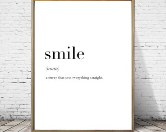 Definition smile | Etsy