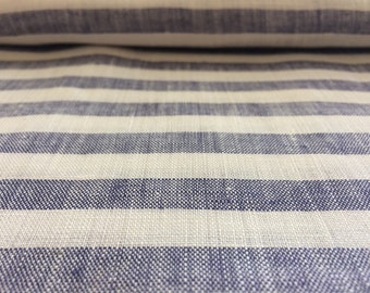 Striped linen fabric | Etsy