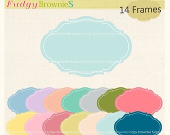 FRAME Clip Art: VINTAGE Frames / Borders Clipart