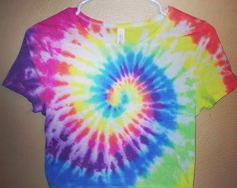 Rainbow crop top | Etsy