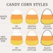 Kawaii Candy Corn Kit Clipart Halloween Clip Art Expression
