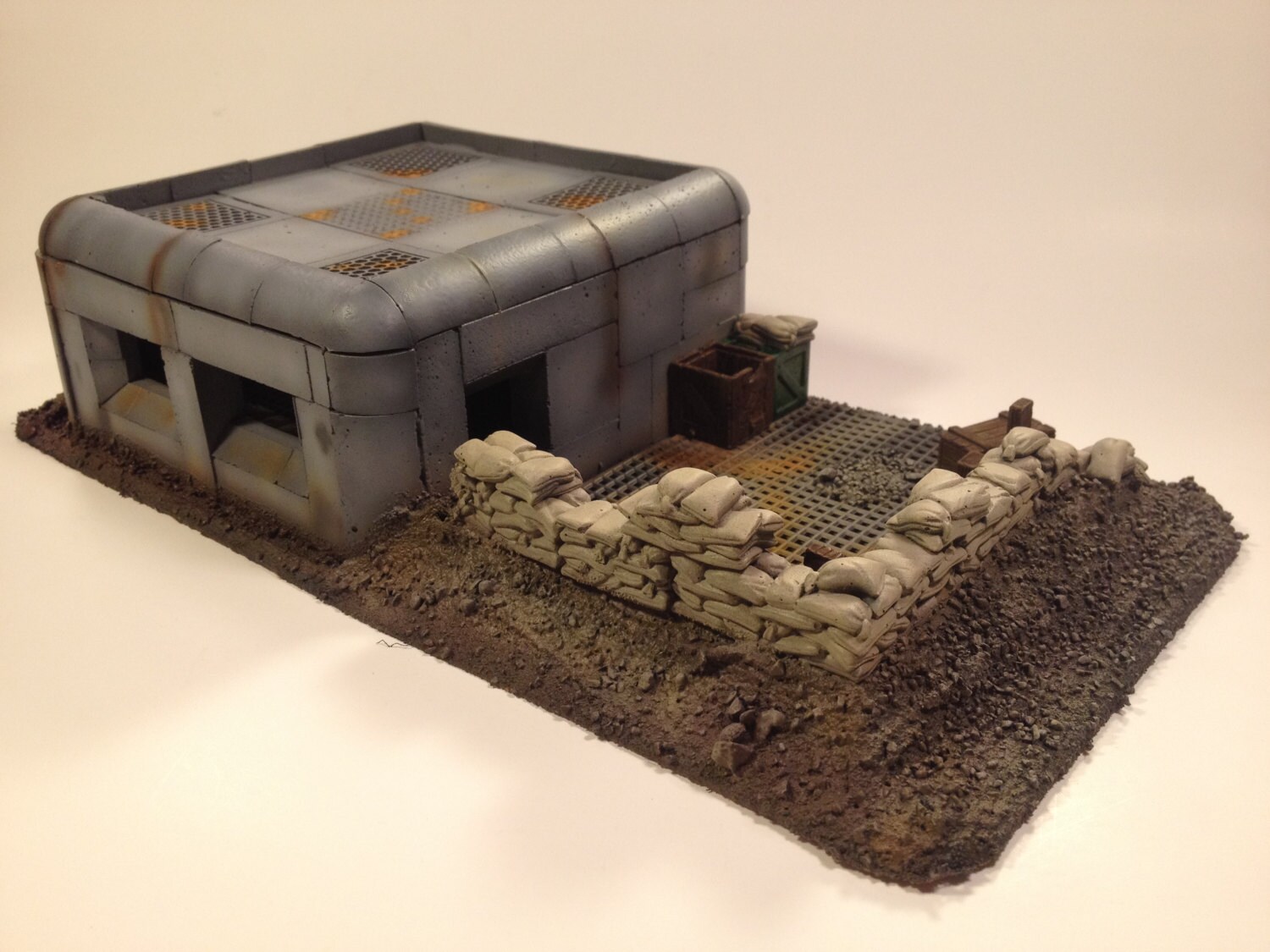 Small Bunker W/ Trench Area : 28mm Wargame Terrain & Scenery