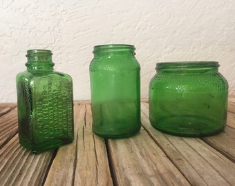 Green bottles | Etsy