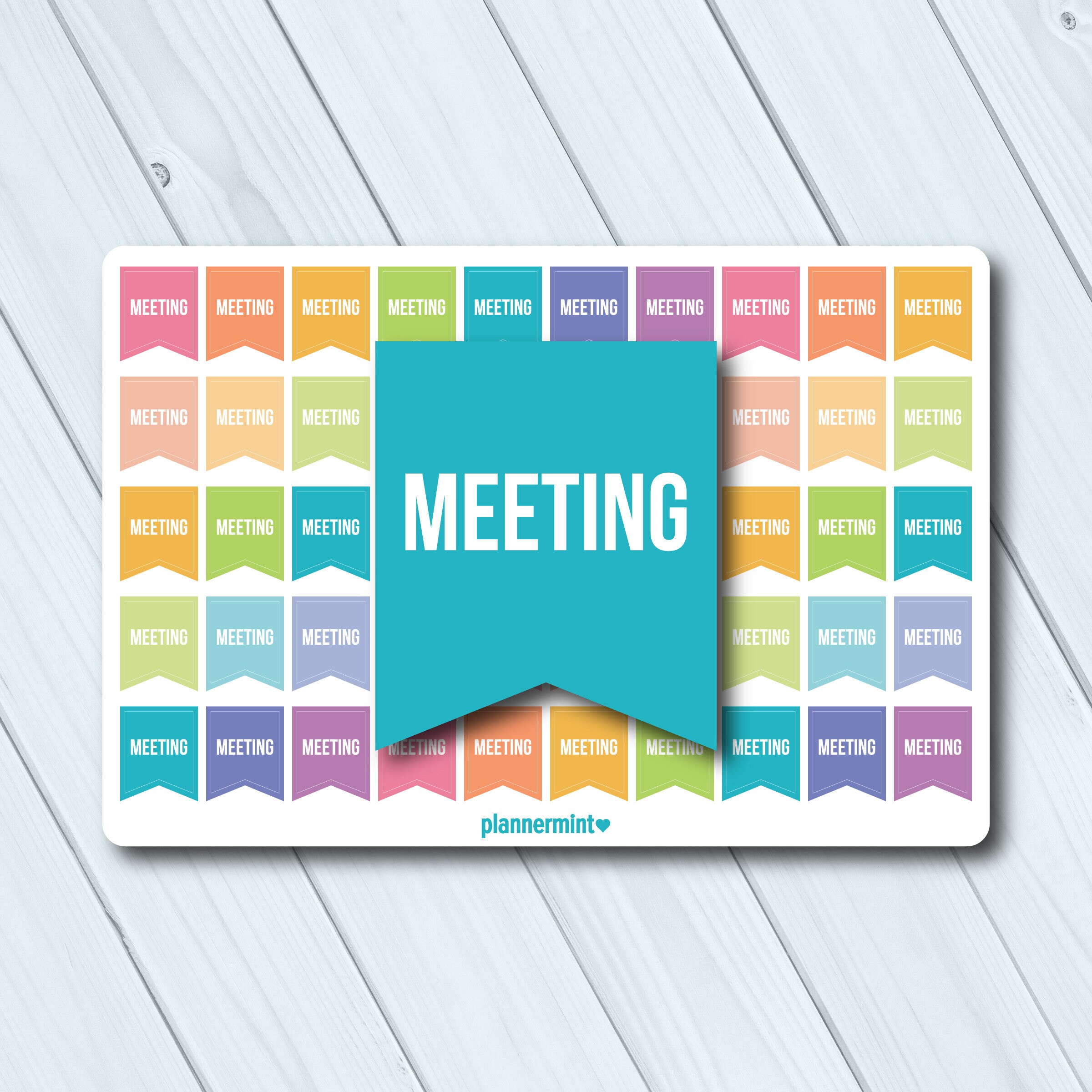 Meeting Planner Stickers Small Flags Erin Condren Life