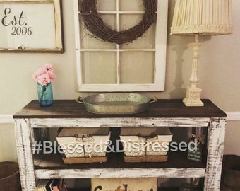 Rustic entry table | Etsy