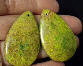 Lime green stone | Etsy