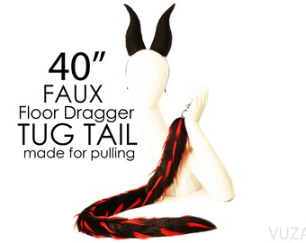 Black demon tail | Etsy