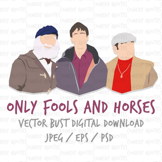 Only Fools and Horses Bust Vector Digital Download