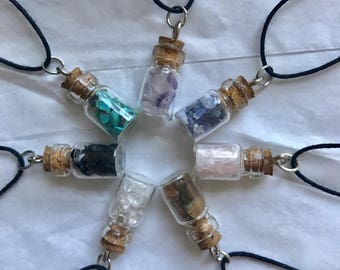 Crystal necklace | Etsy