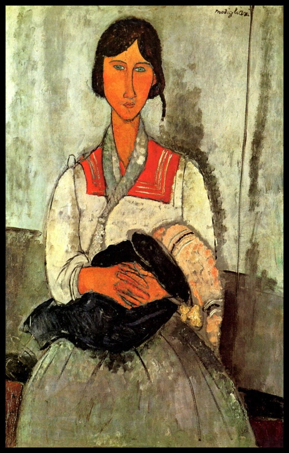 Modigliani Painting Modigliani Print Amedeo Modigliani Home