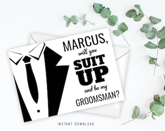 Groomsmen invitation | Etsy